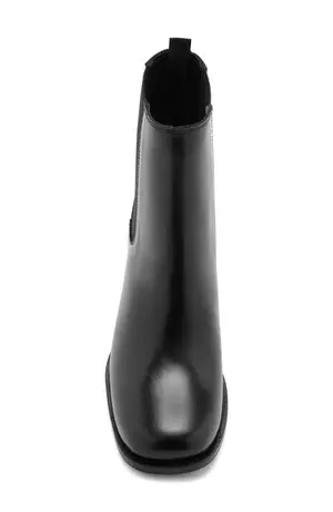 Mango Leather Ankle Boot