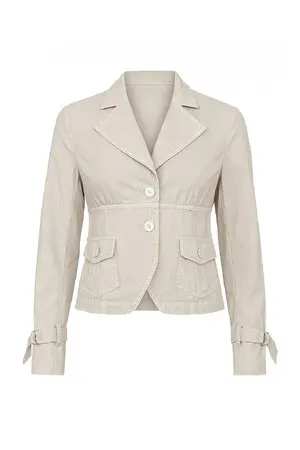 CONQUISTA Neutrals Light Tailored Denim Jacket