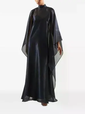 TALLER MARMO Sphinx Mock-neck Maxi Dress - Blue