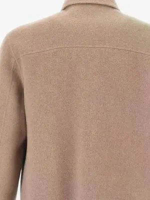 Alpha Studio Brushed-wool Overshirt