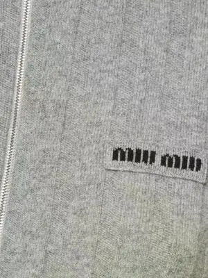 Miu Miu Rib-knit Cropped Cardigan