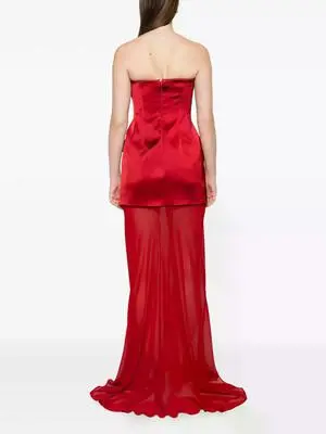 Sportmax Strapless Layered Maxi Dress