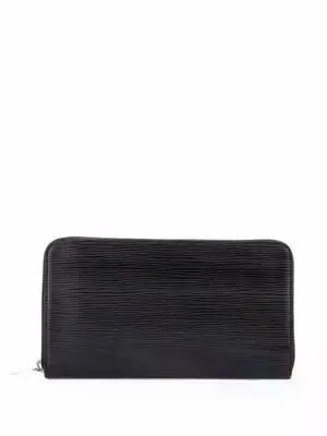 LOUIS VUITTON Zippy Organizer Epi Leather Small Wallets - Black