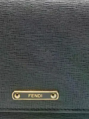 Fendi 2013 Crosshatch-leather Flap Wallet