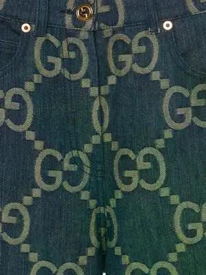 Gucci Gg Monogram Straight-fit Jeans