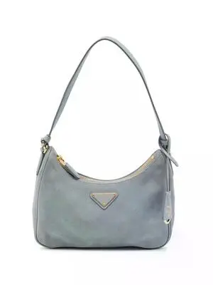 Prada Re-edition 2005 Nubuck Shoulder Bag - Blue
