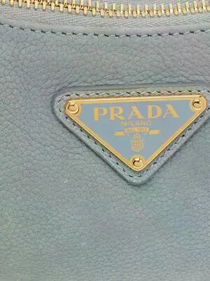 Prada Re-edition 2005 Nubuck Shoulder Bag - Blue