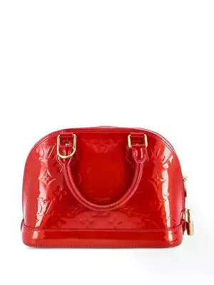 LOUIS VUITTON Alma Handbag Monogram Vernis Bb Shoulder Bag