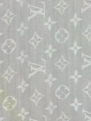 LOUIS VUITTON Monogram Fringed Shawl