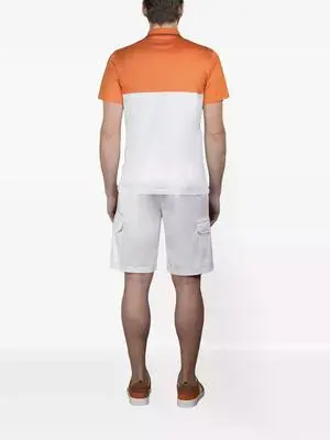 MOORER Colour-block Zip-fastening Sweater