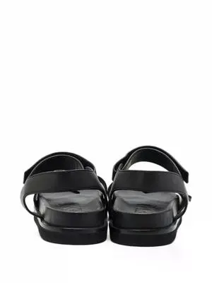 Loewe Pebble Ankle Strap Sandals - Black
