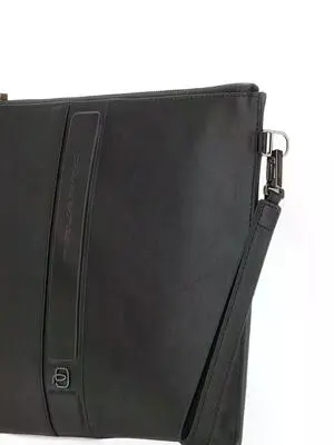 PIQUADRO Logo-plaque Clutch Bag