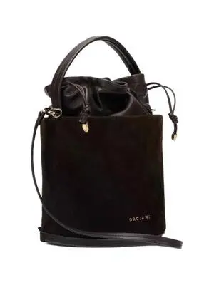Orciani Small Her-o Peach Oro Suede Bucket Bag