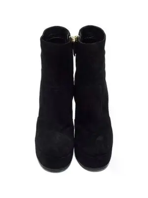 Roberto Cavalli Platform Suede Ankle Boots