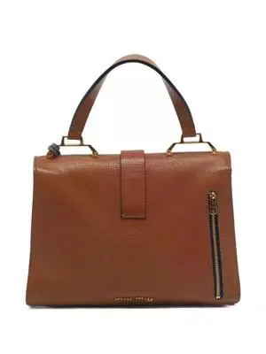 Miu Miu Pushlock Madras Leather Satchel Bag