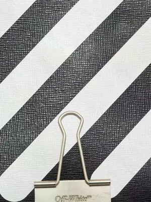 Off-White Binder Clip Diagonal-print Mini Bag