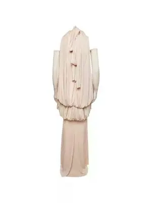 CHATS BY C.DAM Mayer Draped Maxi Dress - Pink