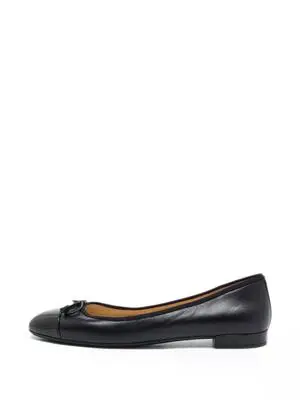 Prada Bow Cap-toe Ballet Flats