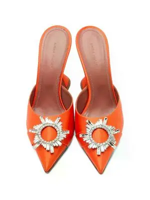 Amina Muaddi Begum Crystal-embellished Mules