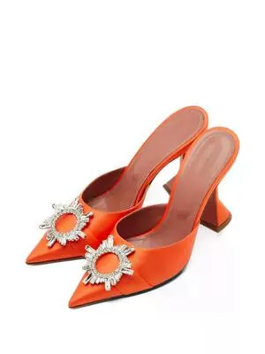 Amina Muaddi Begum Crystal-embellished Mules