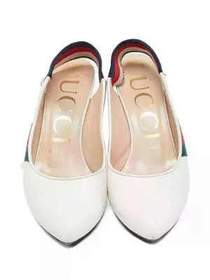 Gucci Sylvie Bee-embroidered Pumps