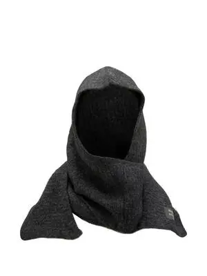Maison Kitsuné Hooded Knitted Scarf