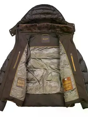 MOORER Suede Padded Jacket