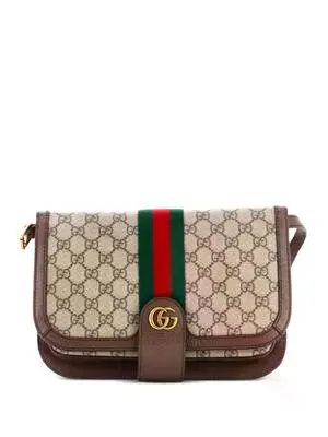 Gucci Ophidia Compartment Messenger Bag Gg Coated Canvas Medium Crossbody Bag