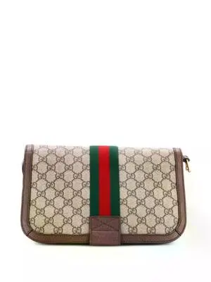 Gucci Ophidia Compartment Messenger Bag Gg Coated Canvas Medium Crossbody Bag
