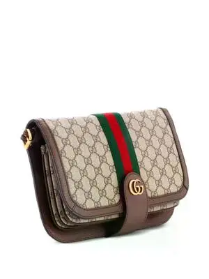 Gucci Ophidia Compartment Messenger Bag Gg Coated Canvas Medium Crossbody Bag