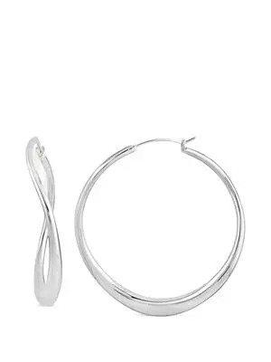DINNY HALL Wave Hoop Earrings - Silver