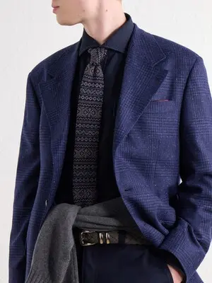 Brunello Cucinelli 6.5cm Fair Isle Virgin Wool Tie