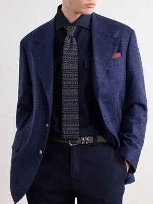 Brunello Cucinelli 6.5cm Fair Isle Virgin Wool Tie