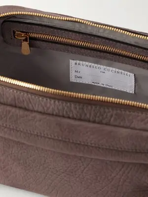 Brunello Cucinelli Full-grain Leather Wash Bag