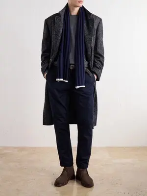 Brunello Cucinelli Ribbed Cashmere Scarf