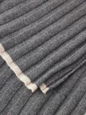 Brunello Cucinelli Ribbed Cashmere Scarf