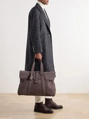 Brunello Cucinelli Full-grain Leather Weekend Bag