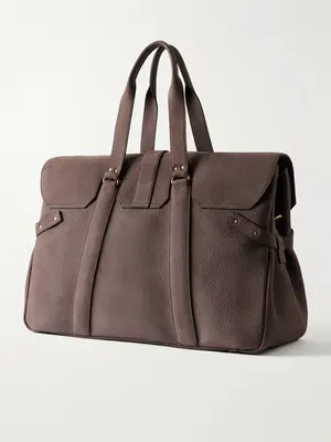 Brunello Cucinelli Full-grain Leather Weekend Bag