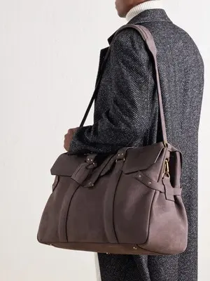 Brunello Cucinelli Full-grain Leather Weekend Bag