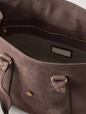Brunello Cucinelli Full-grain Leather Weekend Bag