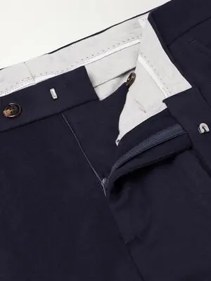 Brunello Cucinelli Straight-leg Pleated Wool-flannel Suit Trousers