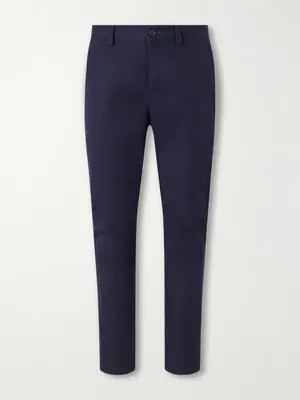 Brunello Cucinelli Tapered Cotton And Wool-blend Twill Chinos