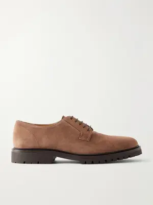 Brunello Cucinelli Suede Derby Shoes