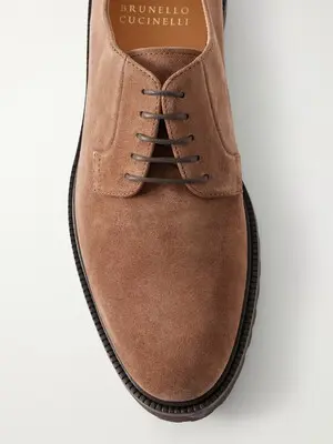 Brunello Cucinelli Suede Derby Shoes