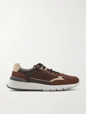 Brunello Cucinelli Leather And Suede Sneakers