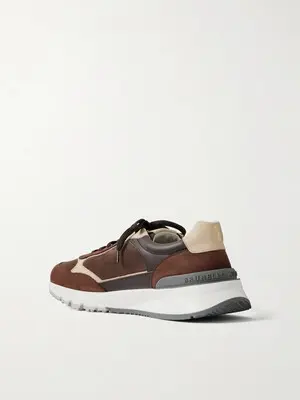 Brunello Cucinelli Leather And Suede Sneakers