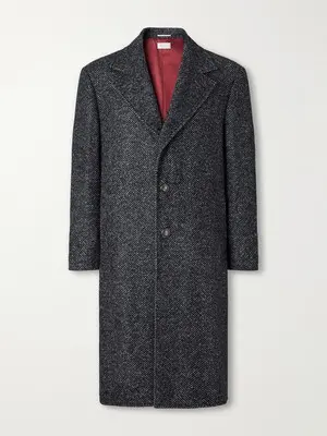 Brunello Cucinelli Herringbone Twill Coat