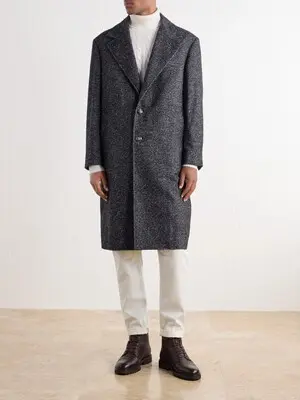 Brunello Cucinelli Herringbone Twill Coat