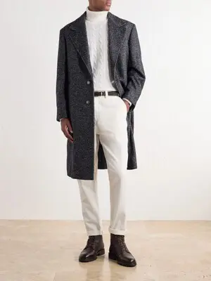 Brunello Cucinelli Tapered Cotton And Wool-blend Twill Chinos
