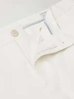 Brunello Cucinelli Tapered Cotton And Wool-blend Twill Chinos